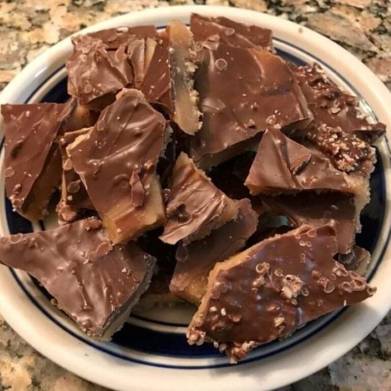 Easy Classic Toffee Recipe with Pecans & Chocolate
