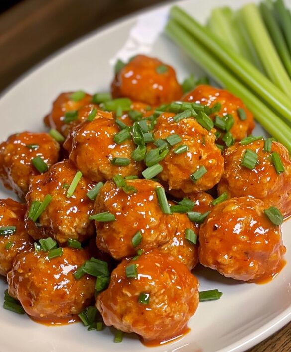 Buffalo Chicken Meatballs - Recipes Fiber