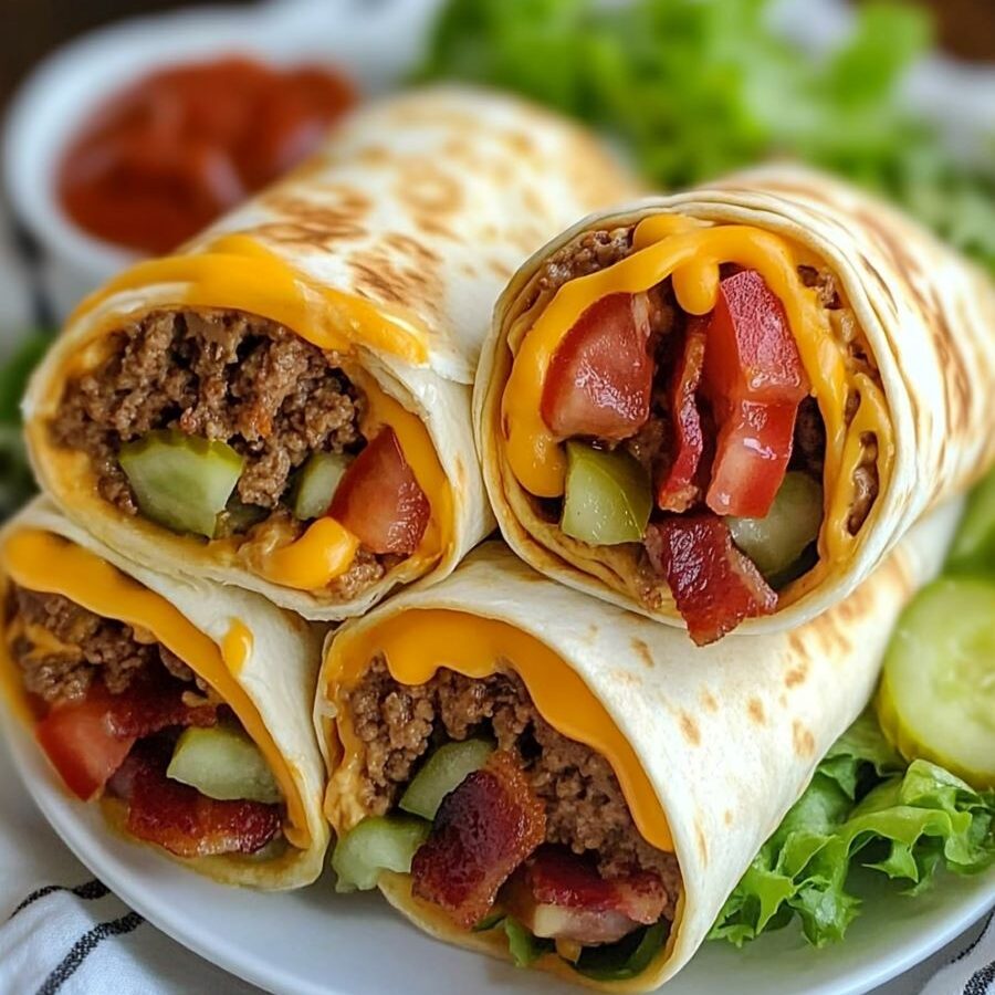 Cheesy Bacon Burger Wraps: A Fun Twist on Classic Burgers