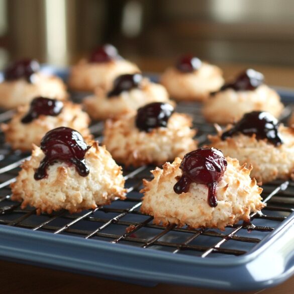 Cherry Topped Coconut Macaroons