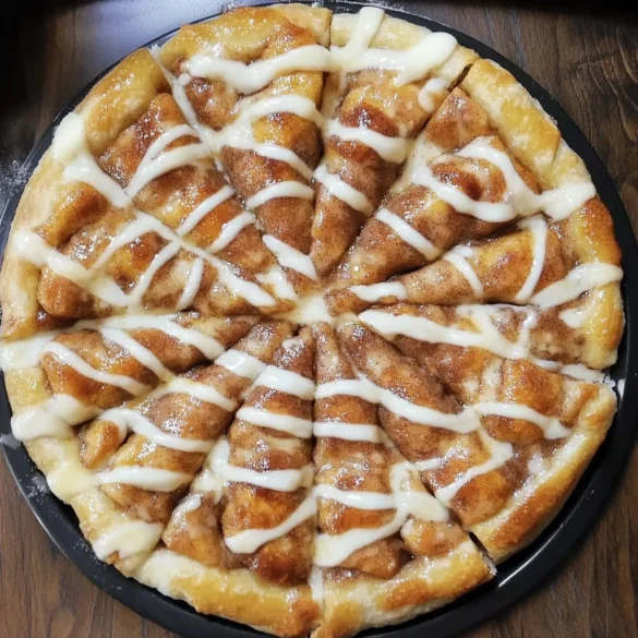 Quick & Easy Cinnamon-Sugar Pizza with Crescent Rolls