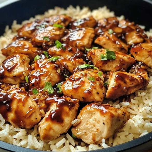 Easy One-Pan Honey BBQ Chicken Rice Recipe