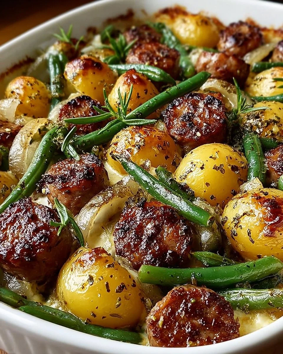 Sausage Green Bean Potato Casserole
